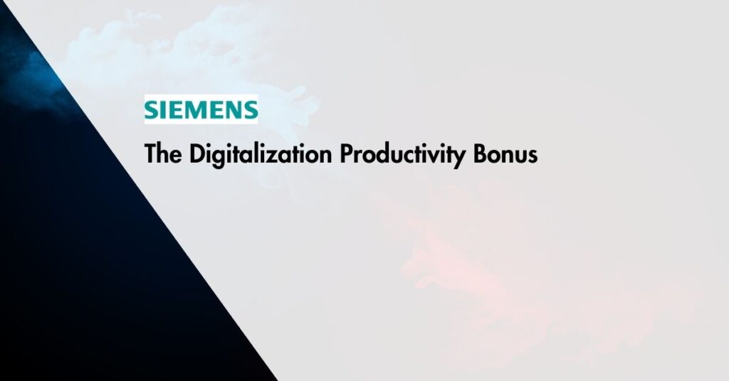 The Digitalization Productivity Bonus