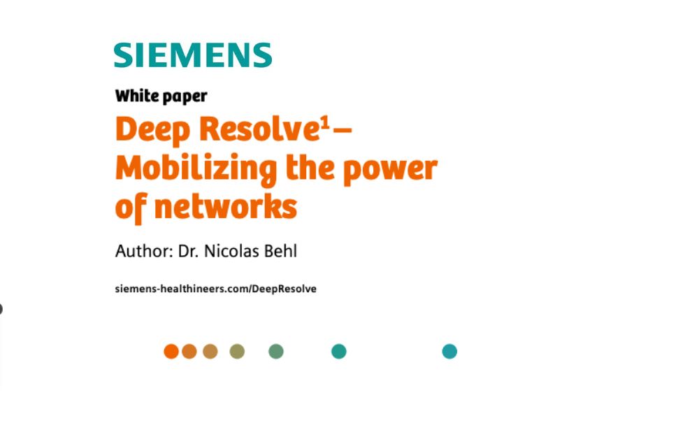 Deep Resolve 1–Mobilizing the power of networks