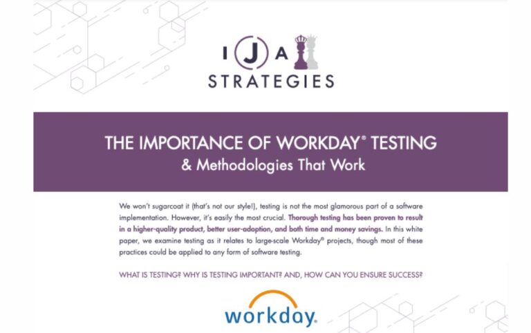 The Importance Of Workday ® Testing & Methodologies That Work - RevTech ...