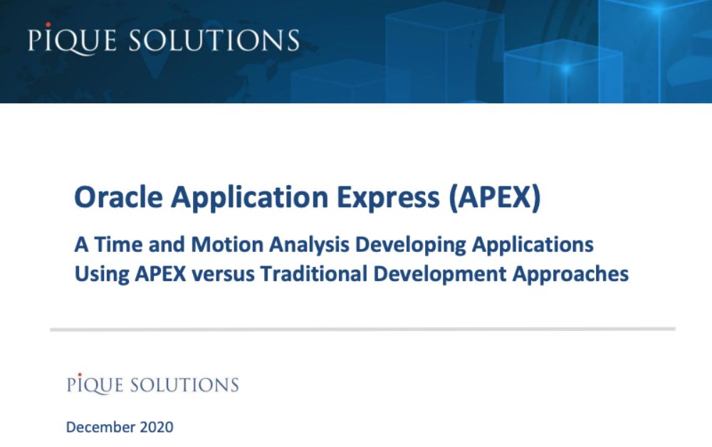 Oracle Application Express (APEX) – revtechnewsroom